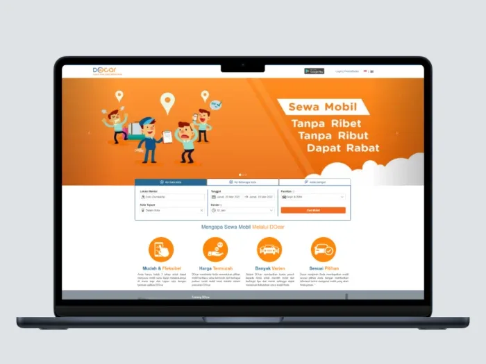 10 Contoh Website Rental Mobil Modern dan Profesional