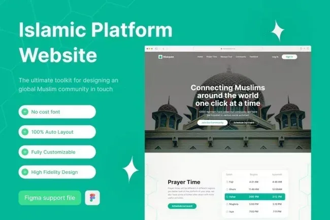 10 Contoh Website Masjid Sukses di Indonesia